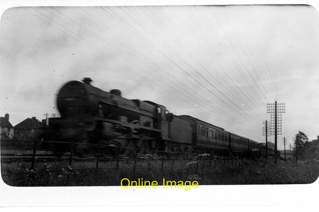 RAILWAY PHOTO 6X4 LMS Baby Scot Express at Radlett 11/7/1931 £2.00 ...