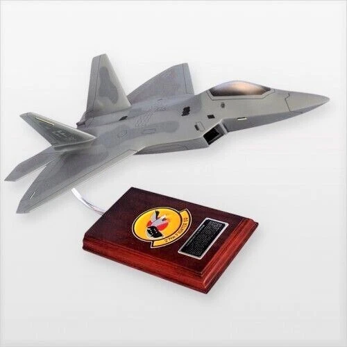 USAF LOCKHEED BOEING F-22 Raptor Desk Display Fighter Jet Model 1/40 SC ...