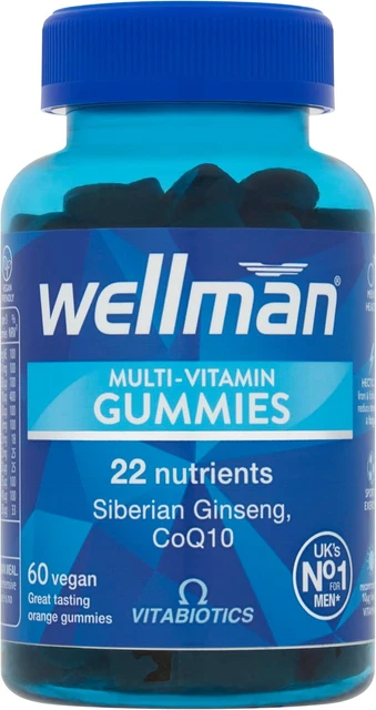 VITABIOTICS WELLMAN GUMMIES 60 Vegan Gummies £10.76 - PicClick UK