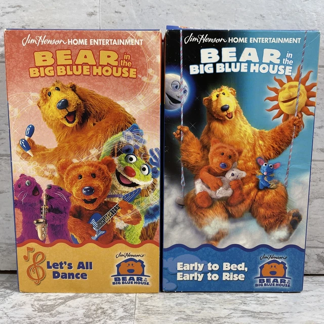 2 BEAR IN the Big Blue House Early to Bed, Early to Rise & Let’s All ...