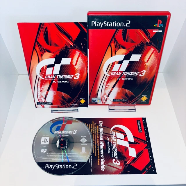 GRAN TURISMO 3 A-spec PAL PS2 Red Case Complete *Disc Perfect* VGC £11. ...