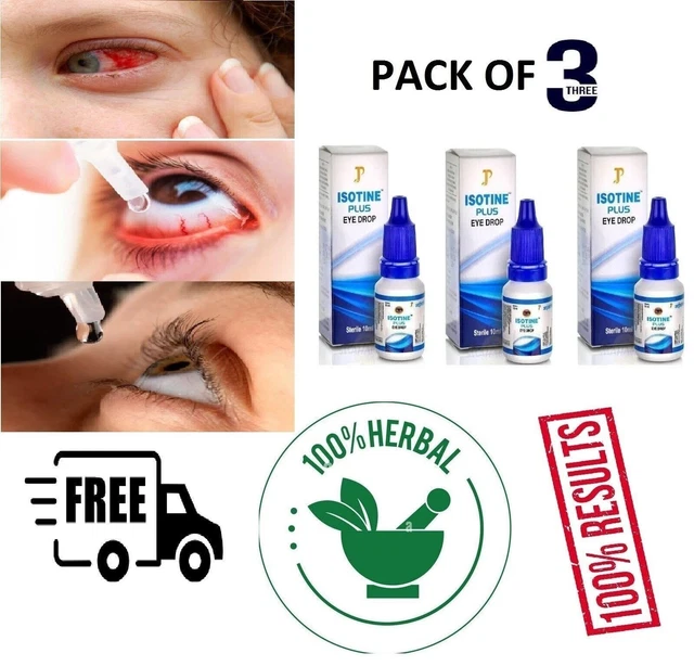 3 X 10ML Cataract Eye Drops,Glaucoma Ayurvedic Herbal Formula No Side ...