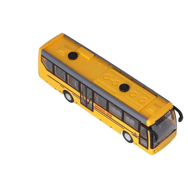 REMOTE CONTROL BUS Toy RC School Bus Rechargeable Go Forward Turn Right ...
