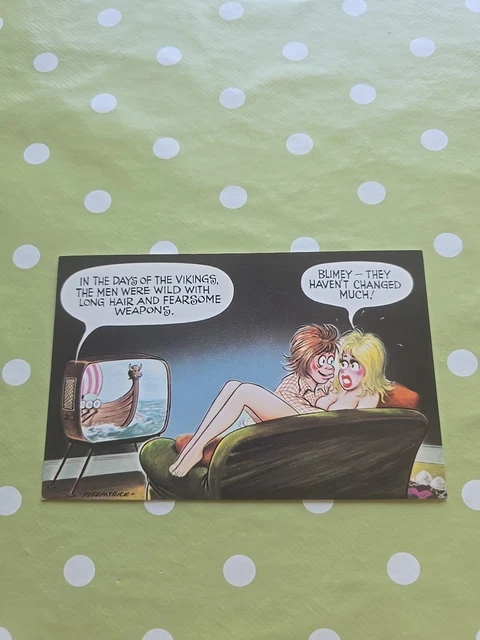 VINTAGE SAUCY SEASIDE Comic Postcard Bamforth Black Triangle No 191 ...