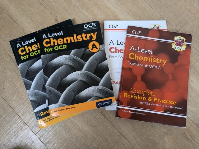 OCR A A-LEVEL Chemistry BUNDLE Textbook Revision Guide and Exam ...
