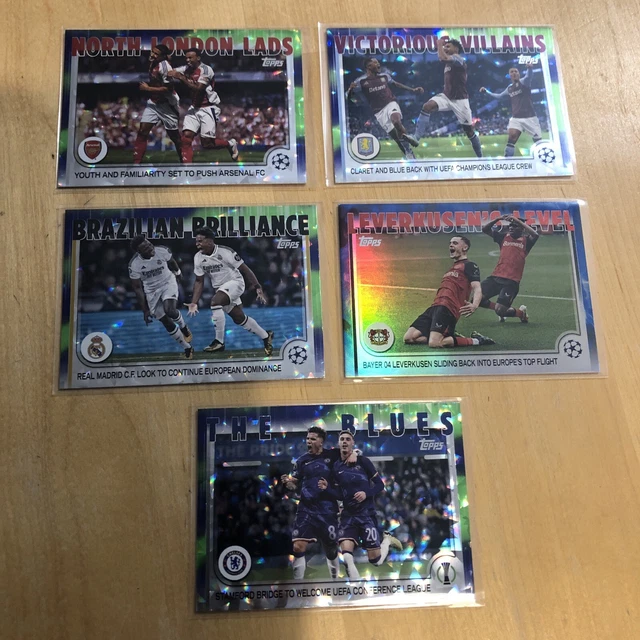 TOPPS UCC UEFA Flagship 2024-2025 - Série checklist x5 cartes spéciales ...