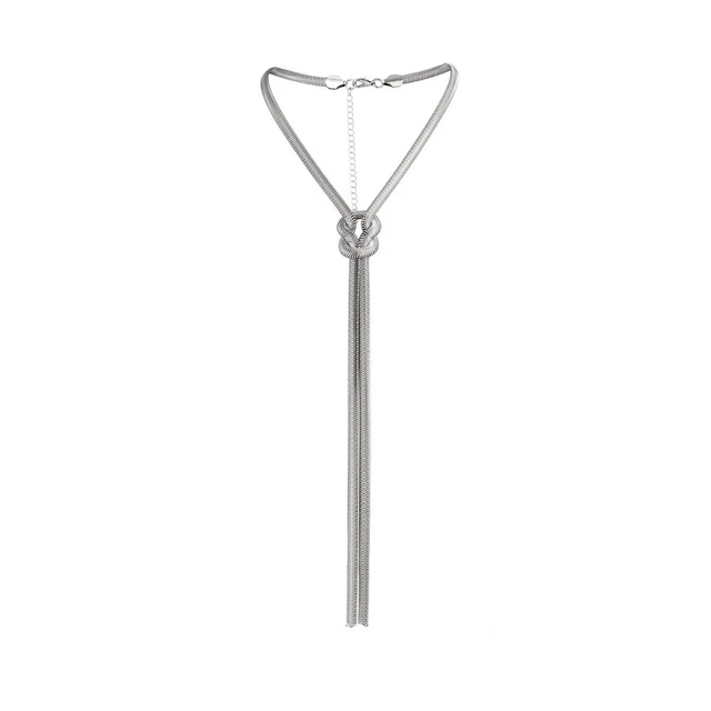 COLLANA MODA CATENA Osso Serpente Annodata Temperamento EUR 5,70 ...