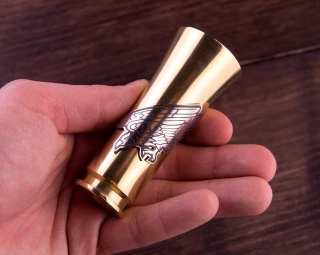 GERMAN EAGLE DIVE emblem Hammered Shot Glass WWII WW2 Wehrmacht Trench ...