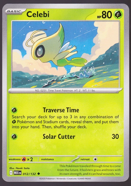 CELEBI MEGA EVOLUTION 012/132 Pokemon TCG Card NM $1.79 - PicClick AU