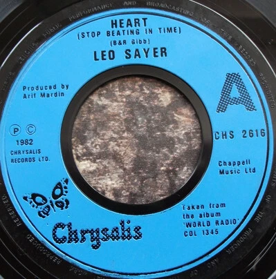 LEO SAYER - Heart Stop Beating In Time - Disque vinyle d'occasion 7 ...