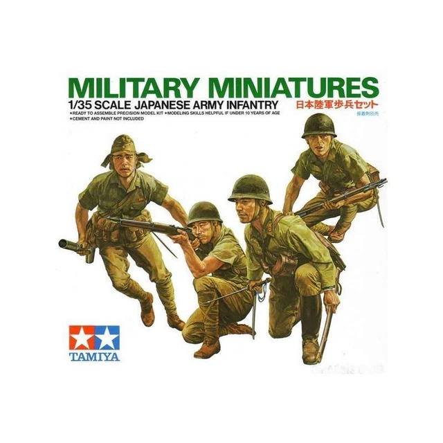 JAPANESE ARMY INFANTRYMAQUETTE Figurine Japanese Army Infantry |tamiya ...