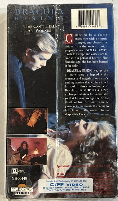 DRACULA RISING (VHS, 1993) Christopher Atkins Stacey Travis BRAND NEW ...