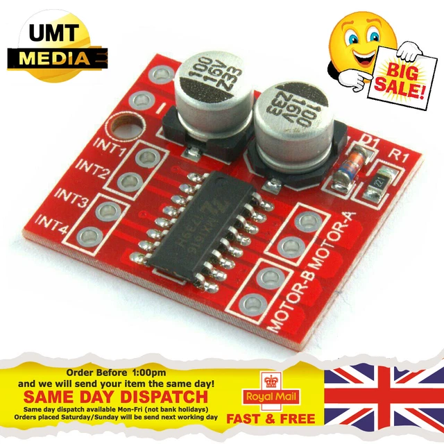 Driver Dc L298n Doppio Canale Modulo Scheda Motore Pwm Arduino