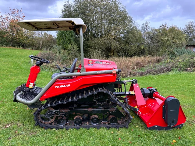 YANMAR AC18 TRACK Compact Tractor & New 4ft Flail Mower *** WATCH VIDEO *** £5,995.00 - PicClick UK
