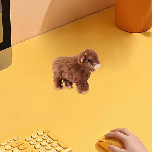 SILICONE COW PLUSH Toy Cuddly Simulation Cattle for Accompany Adults ...