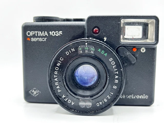 AGFA OPTIMA 1035 Sensor in Black analoge 35 mm Point & Shoot Kamera für ...