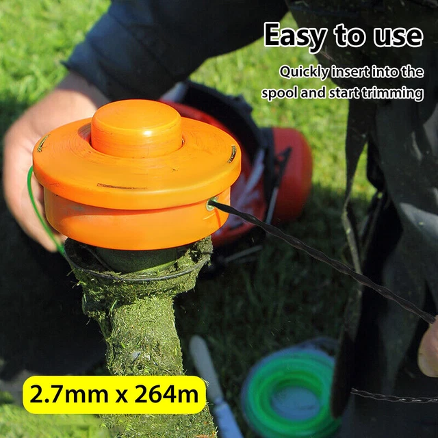 REPLACEMENT TRIMMER LINE 2.7MM x 264M Spiral Twist String Whipper ...