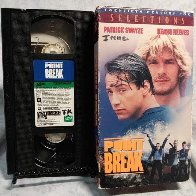 POINT BREAK (VHS, 1991) Patrick Swayze Keanu Reeves £9.23 - PicClick UK