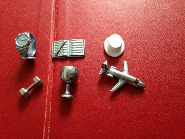 MONOPOLY MS MONOPOLY Edition Metal Playing Pieces Tokens Replacement ...