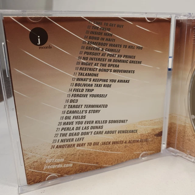 JAMES BOND QUANTUM of Solace Original Motion Picture Soundtrack CD ...