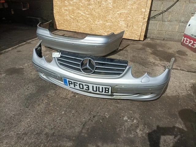 MERCEDES W209 COUPE Complete Front Bumper With Parking Sensors Fog Lamp ...