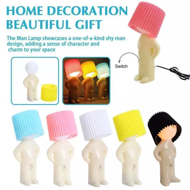 NAUGHTY BOY MR.P A Little Shy Man Creative Lamp Night Lights Home ...