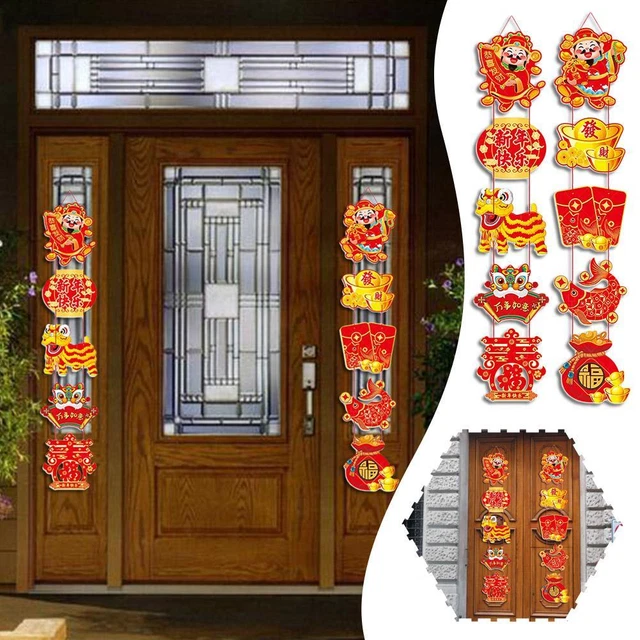 CHINESE NEW YEAR Door Sign Chinese New Year Hanging Decor L7C2 EUR 8,66 ...