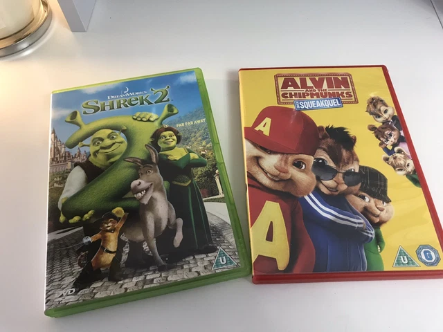ALVIN AND THE Chipmunks And Shrek 2 Double DVD Set. £5.44 - PicClick UK