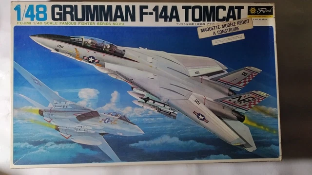 MAQUETTE FUJIMI 1.48 GRUMMAN F14 TOMCAT gravure en creux EUR 70,00 ...
