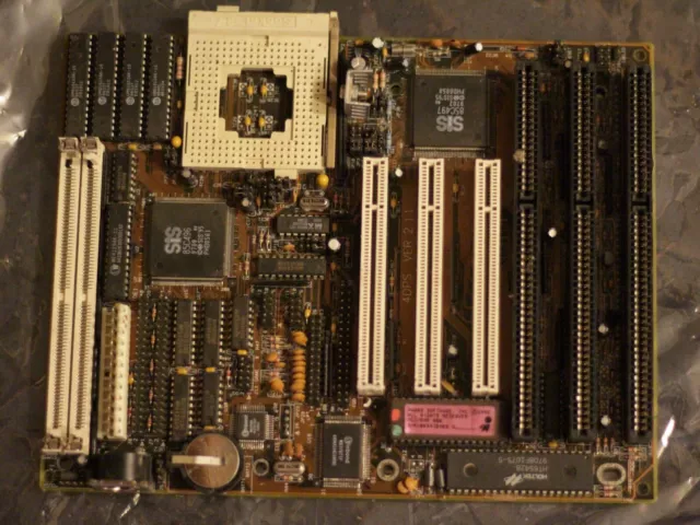SOCKET 3 AT motherboard 486 PCI ISA IDE FDD working 4PDS 2.11 SiS ... SOCKET 3 AT motherboard 486 PCI ISA IDE FDD working 4PDS 2.11 SiS ...