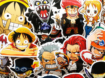 100 ONE PIECE Anime Luffy Nami Zoro Tony Fanart Laptop Skateboard ...