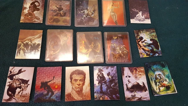 CARTES À COLLECTIONNER Frank Frazetta Maxfield Parrish Boris 3 et ...