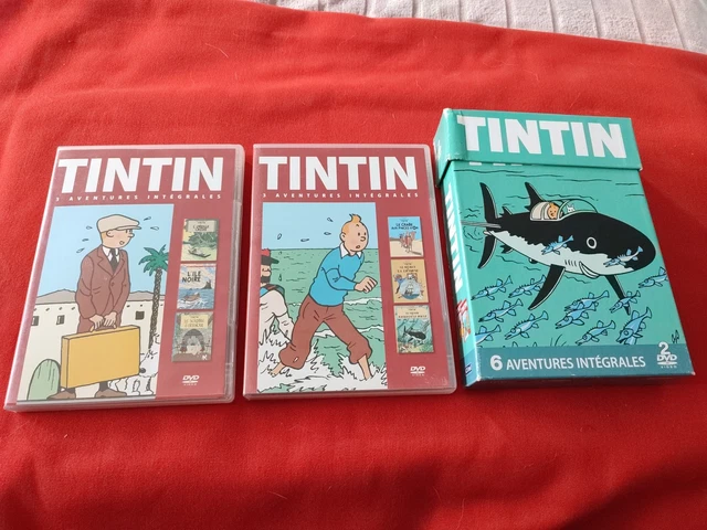 LES AVENTURES DE Tintin 6 Aventures Integrales Coffret 2 Dvd Complet Fr ...