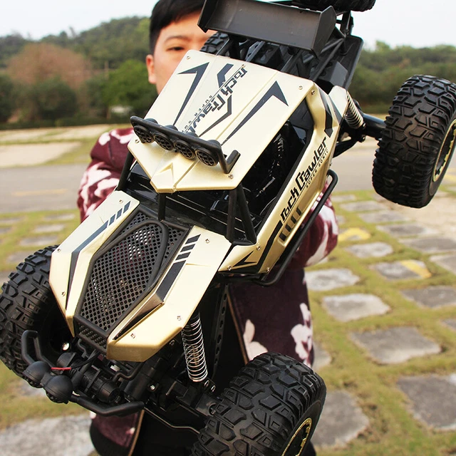 1:8 RC CAR Monster Truck 2.4GHz Big Wheel Kids Toy 4WD Xmas With Two ...