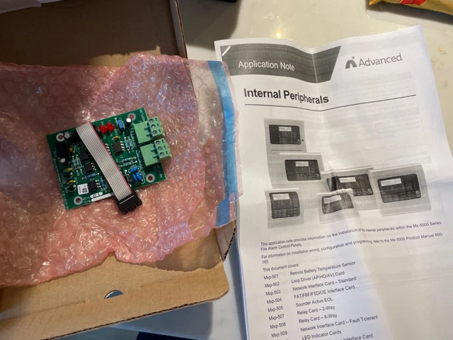 ADVANCED MXP-503 STANDARD network card MxPro5 Fire Alarm MX5202 5201 ...