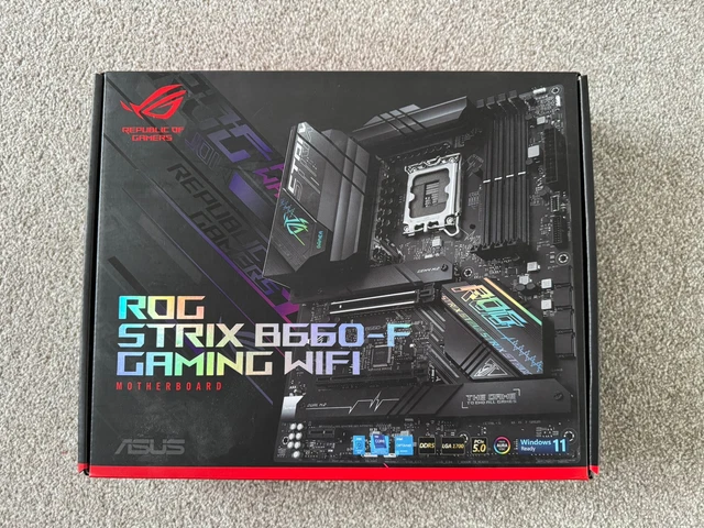 ASUS ROG STRIX B660-F Gaming Motherboard LGA 1700 ATX Intel £103.68 ...
