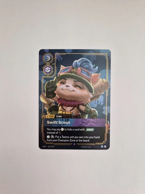 RIFTBOUND: LEAGUE OF Legends Origins - Teemo - Swift Scout #263 - FOIL ...