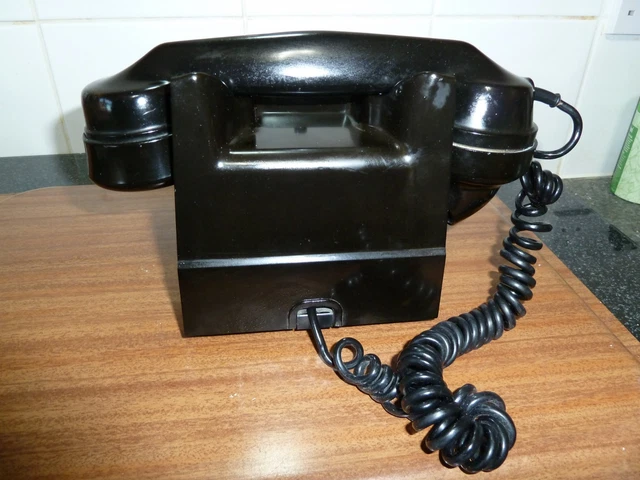 1950S BLACK BAKELITE Telephone GPO 312L Telephone Exchange £73.50 ...