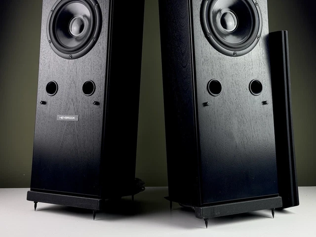 HEYBROOK HEYLO FLOORSTANDING Speakers in Black Finish £28.70 - PicClick UK