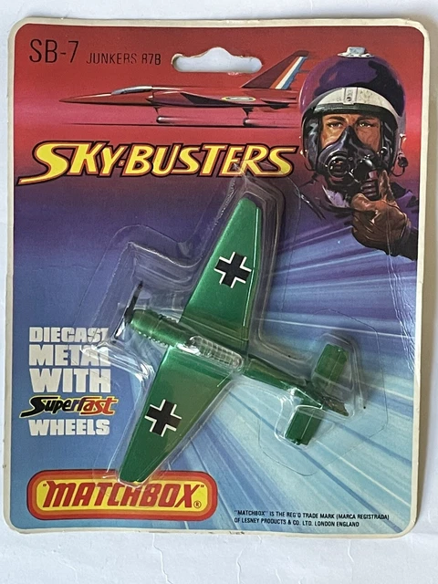 MATCHBOX SKYBUSTERS WW2 German Luftwaffe Junkers Ju87 Stuka Dive Bomber ...