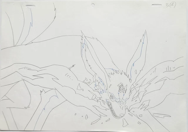 NARUTO ANIMATION PRODUCTION Cel Drawing Douga: Kurama - 4316 $120.00 ...
