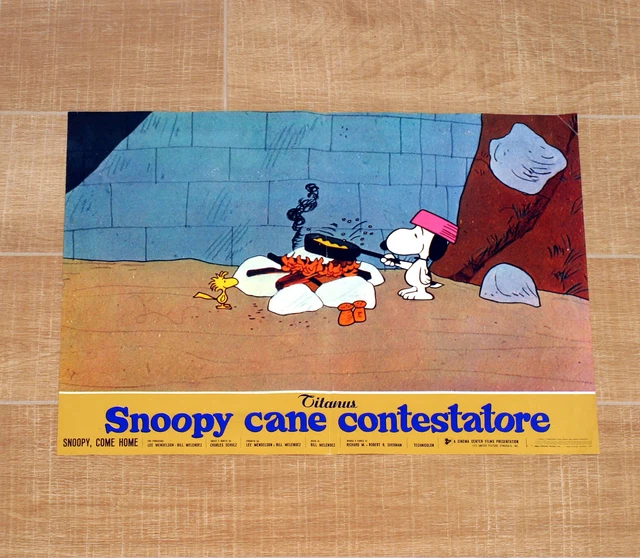 SNOOPY CANE CONTESTATORE fotobusta poster Animazione Peanuts Schulz Dog ...