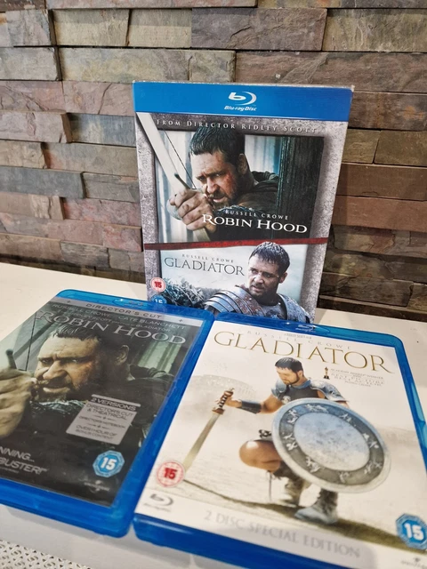 ROBIN HOOD / Gladiator (Russell Crowe) Blu Ray Set. UK. EUR 5,54 - PicClick IT