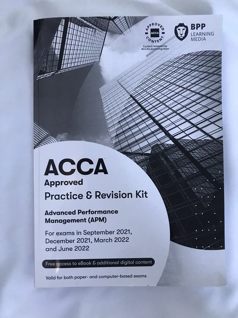 ACCA ADVANCED PERFORMANCE Management: Practice and Revision Kit by BPP £5.45 - PicClick UK