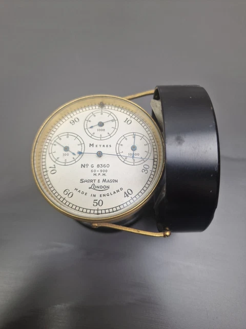 VINTAGE SHORT AND MASON ANEMOMETER, Air Measurement Device £95.00 ...