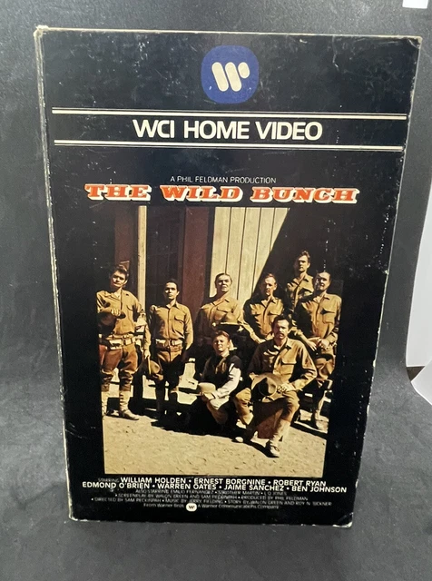 THE WILD BUNCH VHS WCI Home Video 1979 Big Box Peckinpah Western WB ...