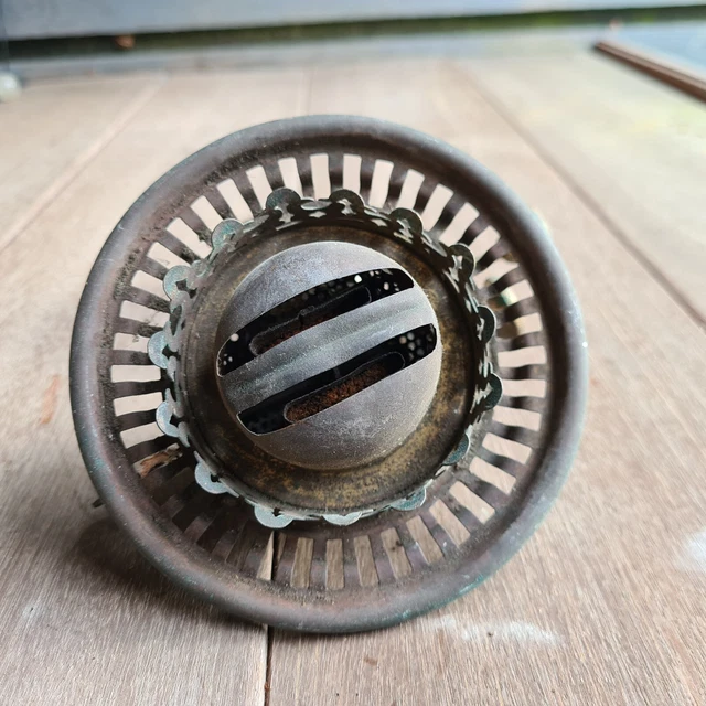 ORIGINAL BRASS DUPLEX Twin Wick Oil Lamp Burner 39mm Screw Thread 4 ...