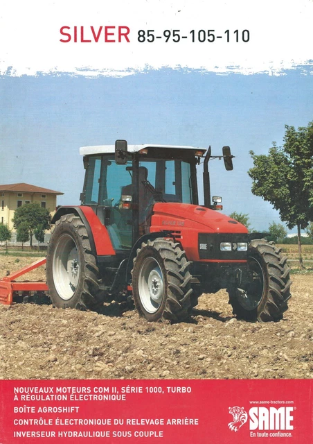BROCHURE PROSPEKT prospectus tracteurs SAME 85 . 95 . 105 . 110 EUR 5 ...