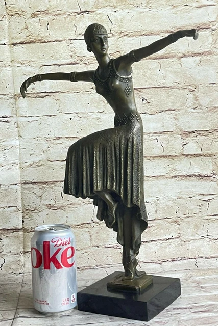 TURKISH DANCER BY Chiparus Art Nouveau Marble Base Hot Cast Sculpture ...