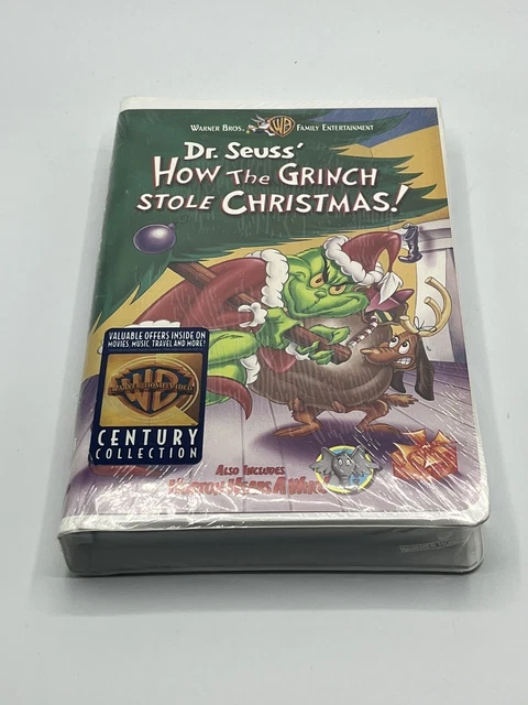NEW DR. SEUSS How The Grinch Stole Christmas VHS Warner Bros. Sealed ...